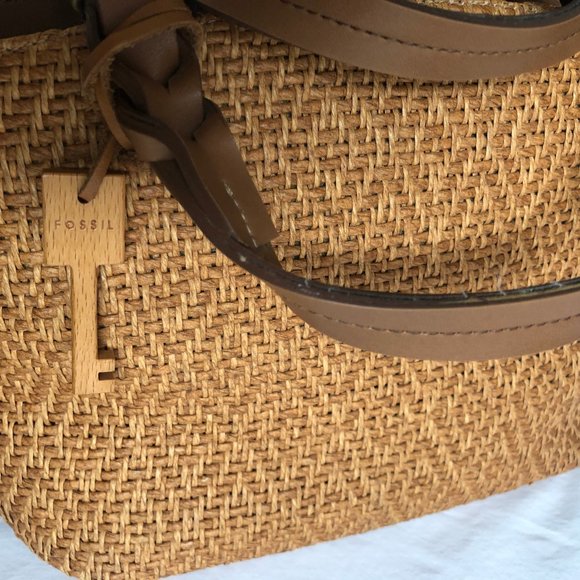 Fossil | Bags | Fossil Woven Straw Rattan Vintage Sachel | Poshmark
